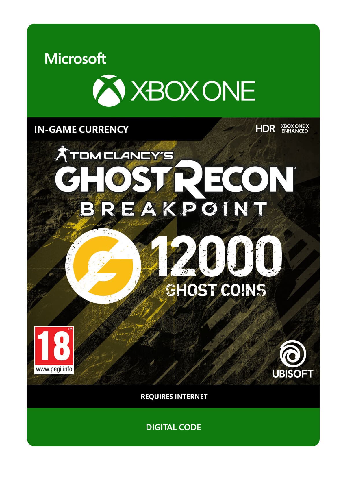 Ghost Recon Breakpoint: 9600 (+2400 bonus) Ghost Coins - XBOX One ...