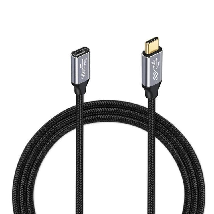 NÖRDIC 1m USB3.2 SuperSpeed USB 5Gbps USB-C-C-jatkokaapeli, jossa Power ...
