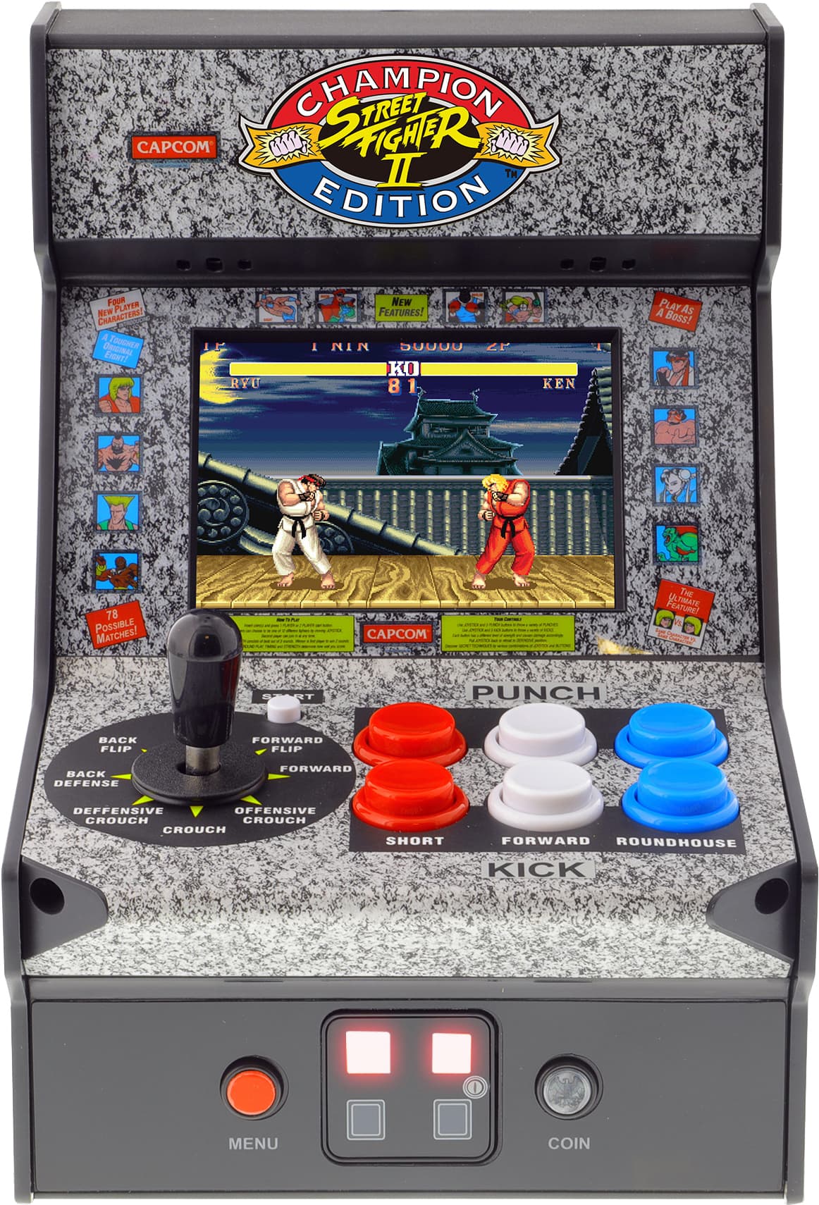 My Arcade Micro Player Pro 7,5” Street Fighter II retropelikonsoli ...