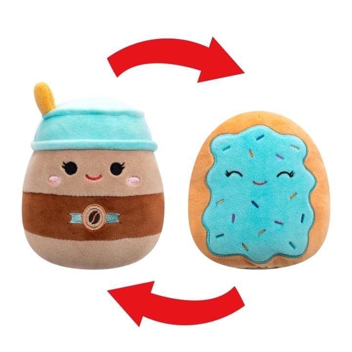 Squishmallows pehmoinen P21 Flip A Mallows - Hautely To-Go Coffee/ Erissa leivänpaahdin ...