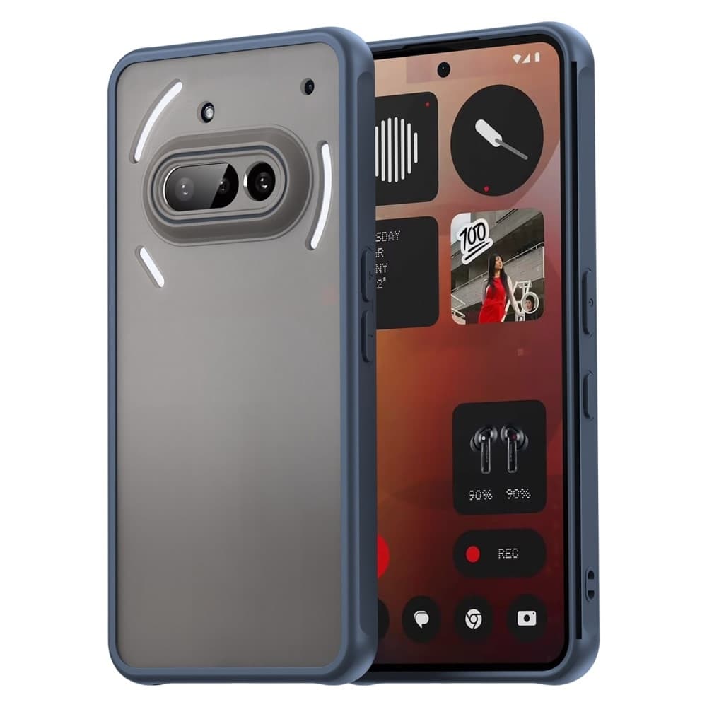 SKALO Nothing Phone (3a) 5G Color Bumper Frosted Suojakuori - Sininen ...