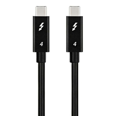 NÖRDIC 50cm Thunderbolt4 USB-C kaapeli 40Gbps 100W lataus 8K video ...