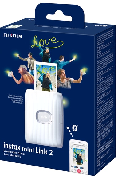 Fujifilm Instax Mini Link 2 tulostin (valkoinen) - Gigantti verkkokauppa