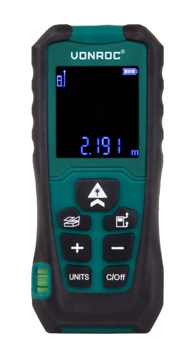 Laser distance meter 40m | Length - volume - area - height - distance ...