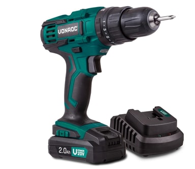 Cordless impact drill 20V - 2.0Ah | Incl. battery and charger ...