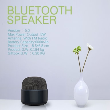 Kannettava pieni Bluetooth-kaiutin Musta - Gigantti verkkokauppa