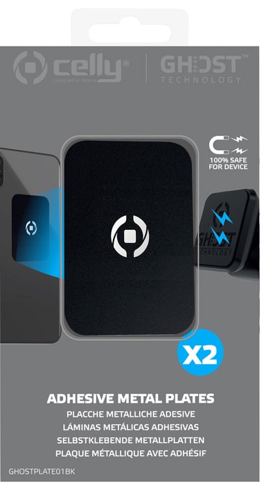Celly Ghost Plate XL metallilevy - Gigantti verkkokauppa