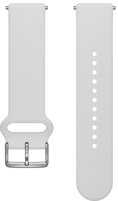 Polar silikoninen ranneke 20 mm (valkoinen) - Gigantti verkkokauppa