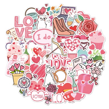 Love Heart Tarrat 100 kpl Monivärinen - Gigantti verkkokauppa