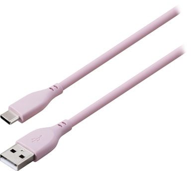Goji USB-A - USB-C kaapeli 2 m (vaaleanpunainen) - Gigantti verkkokauppa