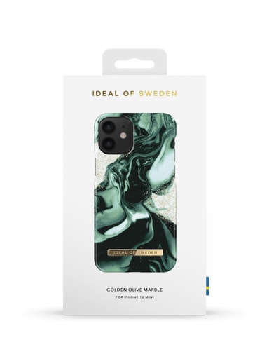 Fashion Case iPhone 12 MINI Golden Olive Marb - Gigantti verkkokauppa