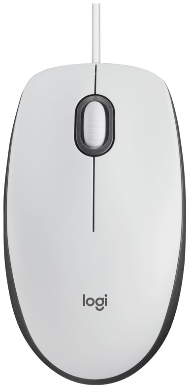 Logitech M100 langallinen hiiri (valkoinen) - Gigantti verkkokauppa