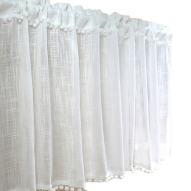 Ruffle lyhyt verho Valkoinen 60x40 cm - Gigantti verkkokauppa