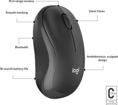 Logitech M240 Silent Bluetooth langaton hiiri (musta) - Gigantti ...