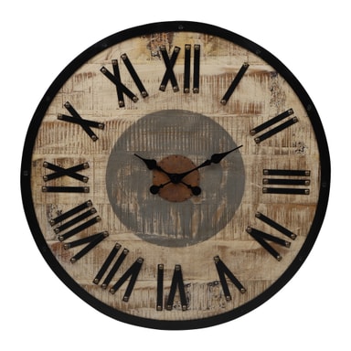 WOMO-DESIGN | Suunnittelu seinäkello Asgard Ø 92cm kierros raudan ja ...