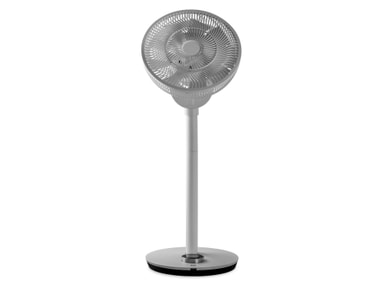 Stand fan w. Battery pack Whisper Flex Grey - Gigantti verkkokauppa