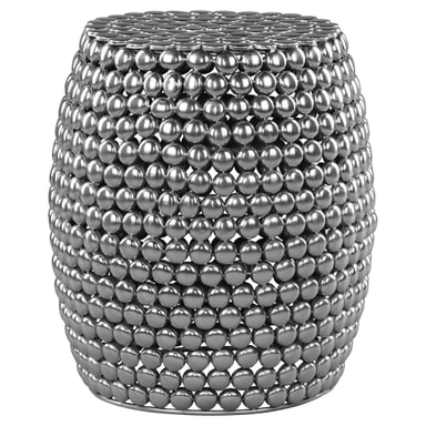 Sivupöytä 41x41x46 cm hopea metalli WOMO-Design - Gigantti verkkokauppa