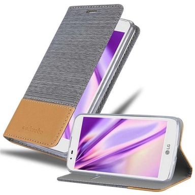 LG K7 2016 Suojakuori Lompakkokotelo (harmaa) - Gigantti verkkokauppa