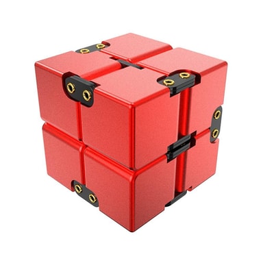 Fidget Toy Infinite Cube Stress Relief Flip Block - Punainen - Gigantti ...