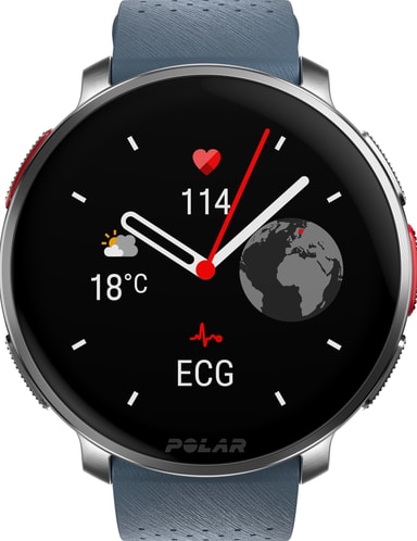 Polar Vantage V3 urheilukello 47 mm (teräs/sininen) - Gigantti verkkokauppa