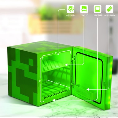 Ukonic Minecraft Creeper Block minijääkaappi - Gigantti verkkokauppa