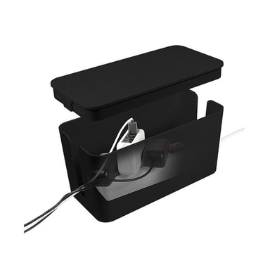 LogiLink Cable box - Kabelgömma S Svart - Gigantti verkkokauppa