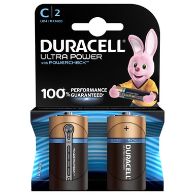 Duracell Ultra Power C paristo (2 kpl) - Gigantti verkkokauppa