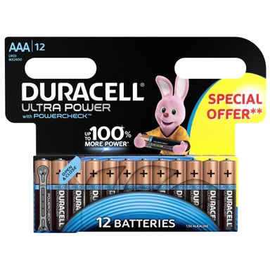 Duracell Ultra Power AAA paristot 12 kpl - Gigantti verkkokauppa