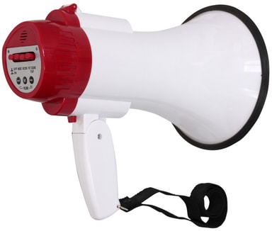 Megafoni 20W USB:llä ja mikro-SD:llä - Gigantti