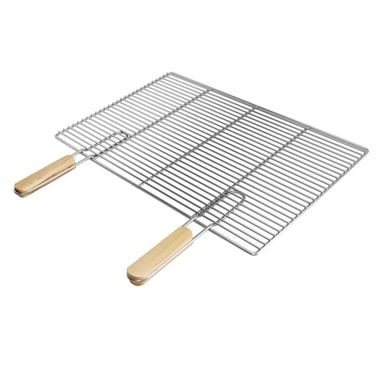 Suorakulmainen ruostumattomasta teräksestä valmistettu grilliritilä ...