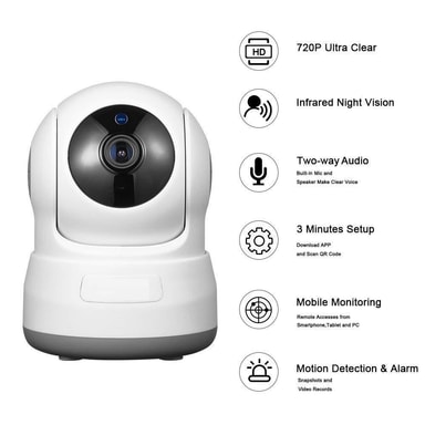 Langaton valvontakamera - IP-kamera liiketunnistimella, yönäkö ...