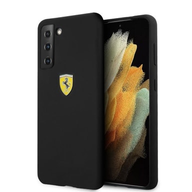 Ferrari Samsung Galaxy S21 Plus Kuori SF Musta - Gigantti verkkokauppa