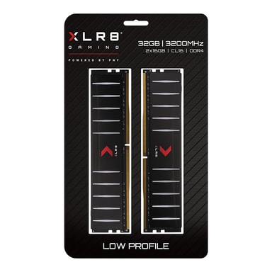 PNY 32GB (2x16GB) XLR8 Gaming DDR4 3200MHz Low Profile Desktop Memory ...