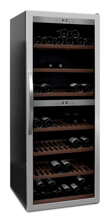 Vapaasti seisova viinikaappi - WineExpert 126 Stainless - Gigantti ...