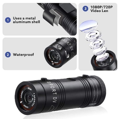 1080P HD Sport Action Camera Pyöräilykypäräkamera DV-videokamera ...