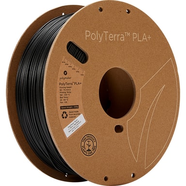 Polymaker - PolyTerra PLA+ - Black - 1.75mm - 3kg / Default Title ...