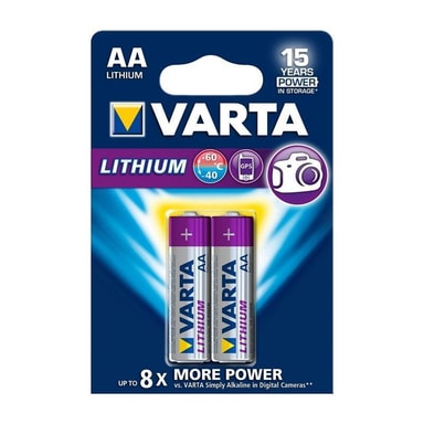 Litium Paristo AA | 1.5 V DC | 2900 mAh | 2-Blister-kortti | Harmaa ...