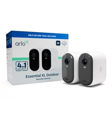 Arlo Essential 2K XL Outdoor turvakamera (2 kpl) - Gigantti verkkokauppa