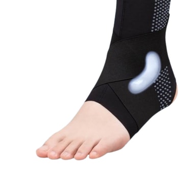 Erittäin ohut nilkkatuki Musta XL - Gigantti verkkokauppa