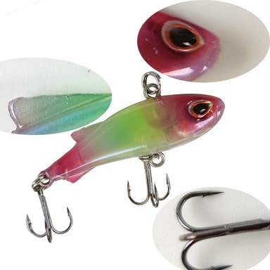 5 kpl Kalastusviehe todenmukainen uinti Uppoava Minnow syötti makean ...