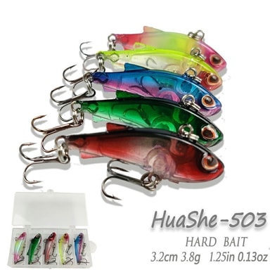 5 kpl Kalastusviehe todenmukainen uinti Uppoava Minnow syötti makean ...