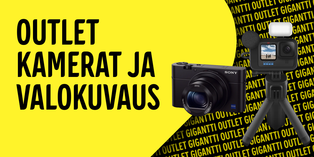 Outlet: kamerat ja valokuvaus - Gigantti verkkokauppa